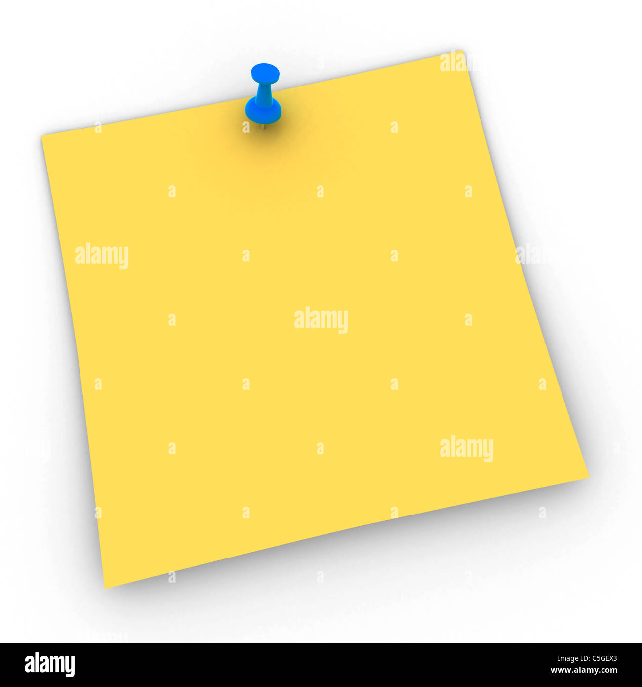 A Post It with Pin - ready to get a Message on it Stock Photo - Alamy