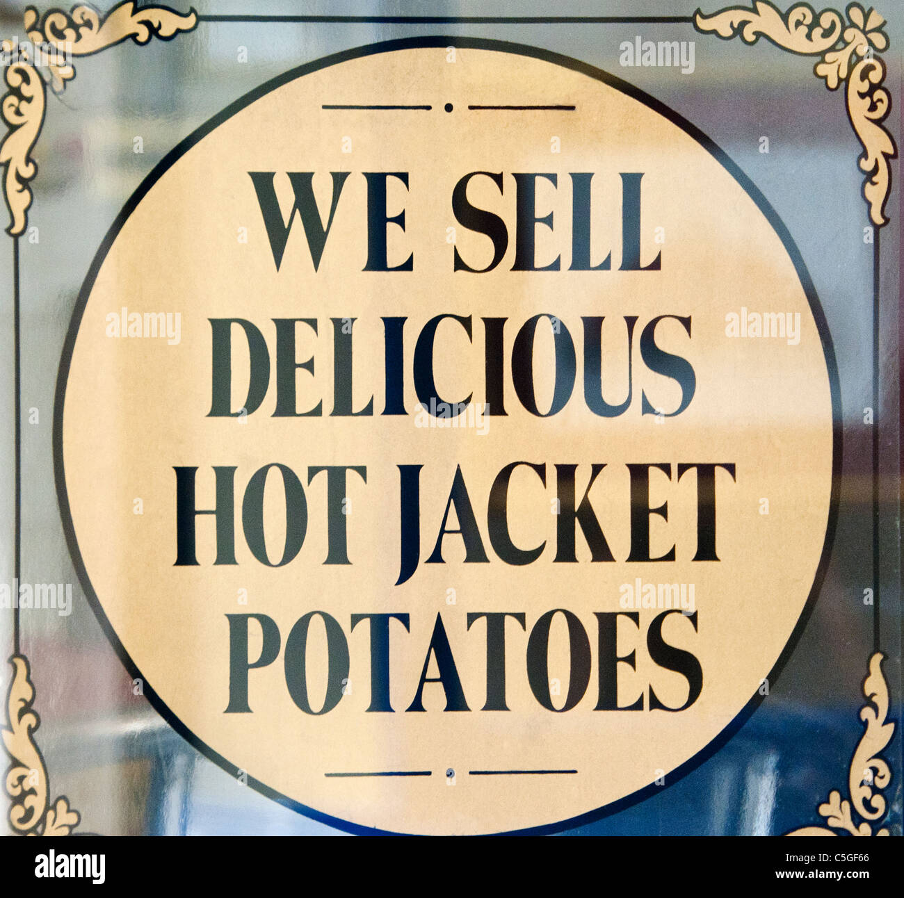 Cafe selling traditional jacket potatoes, London, UK Stock Photo - Alamy