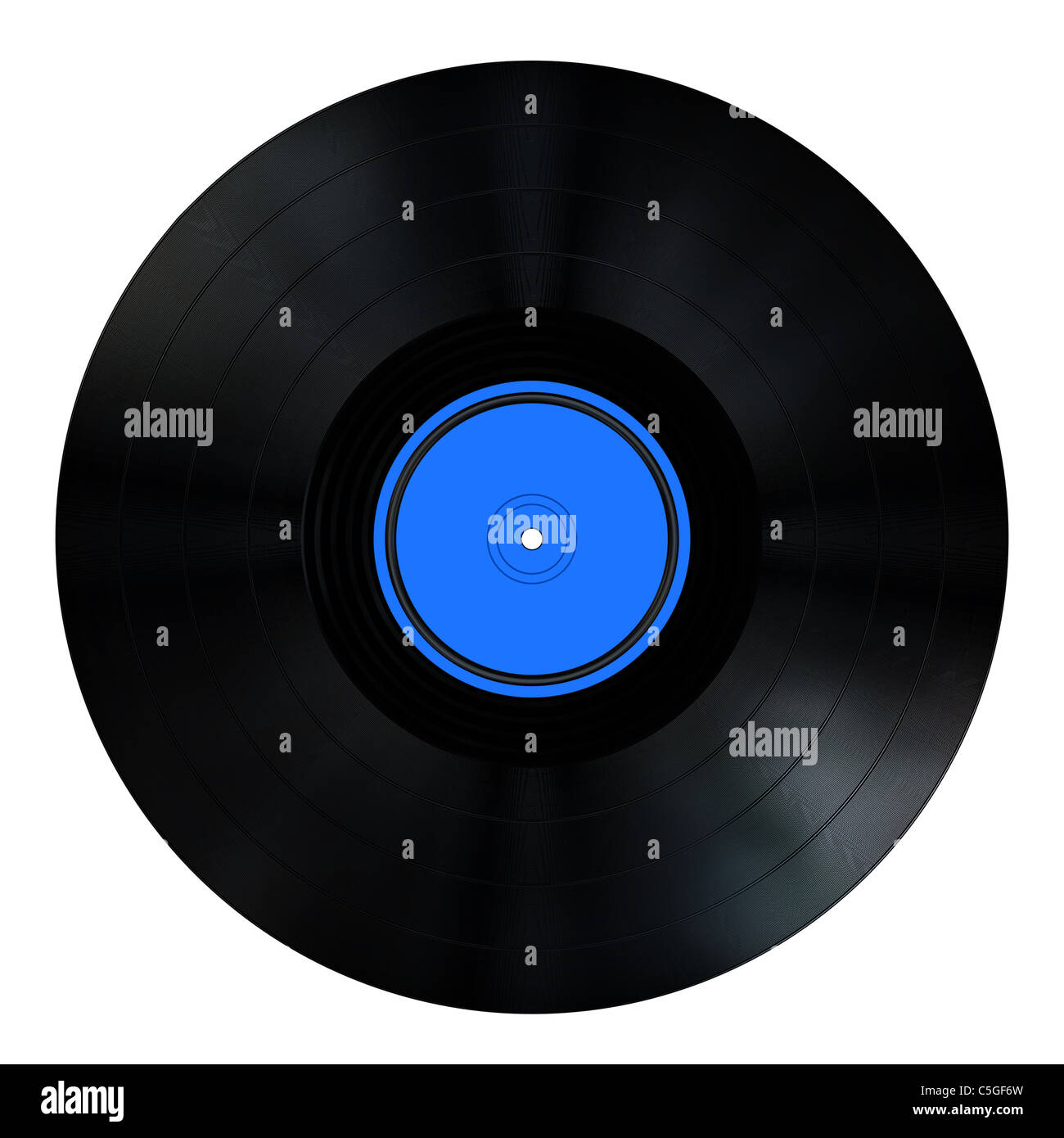 An old style vinyl Record - black with label Stock Photo - Alamy