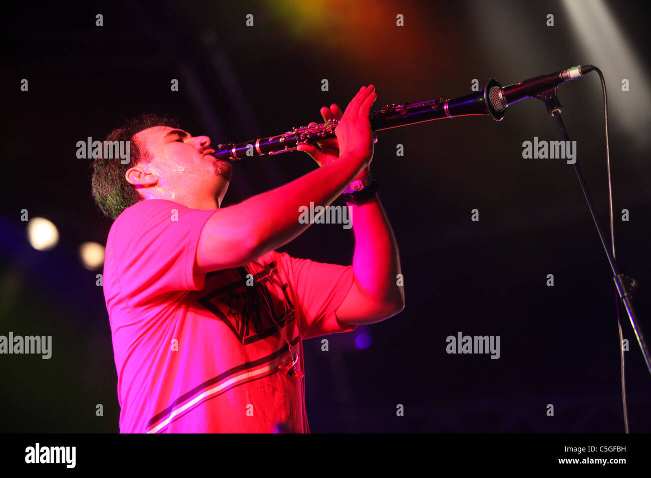 Ozomatli playing larmer tree festival hi-res stock photography and ...