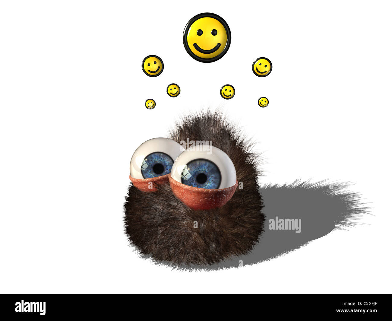 Wobby, the cute hairy creature, is happy with you Stock Photo - Alamy