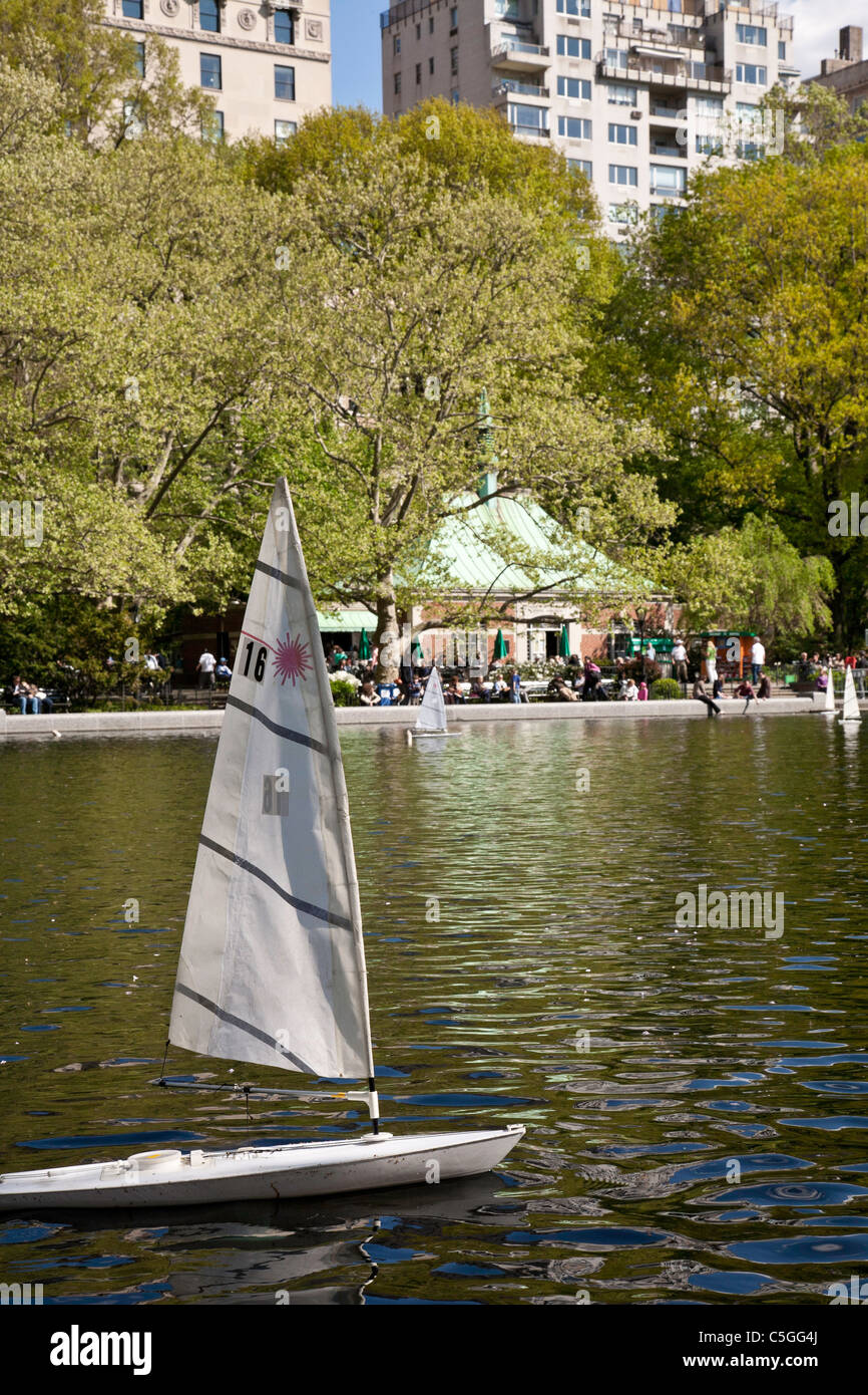 Conservatory Water in Central Park, New York City Stock Photo - Alamy