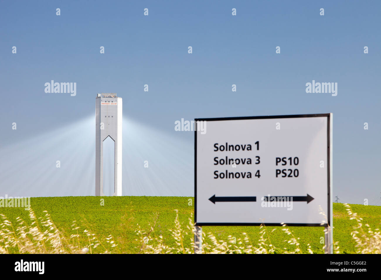 The PS20 solar thermal tower, the only such working solar tower ...