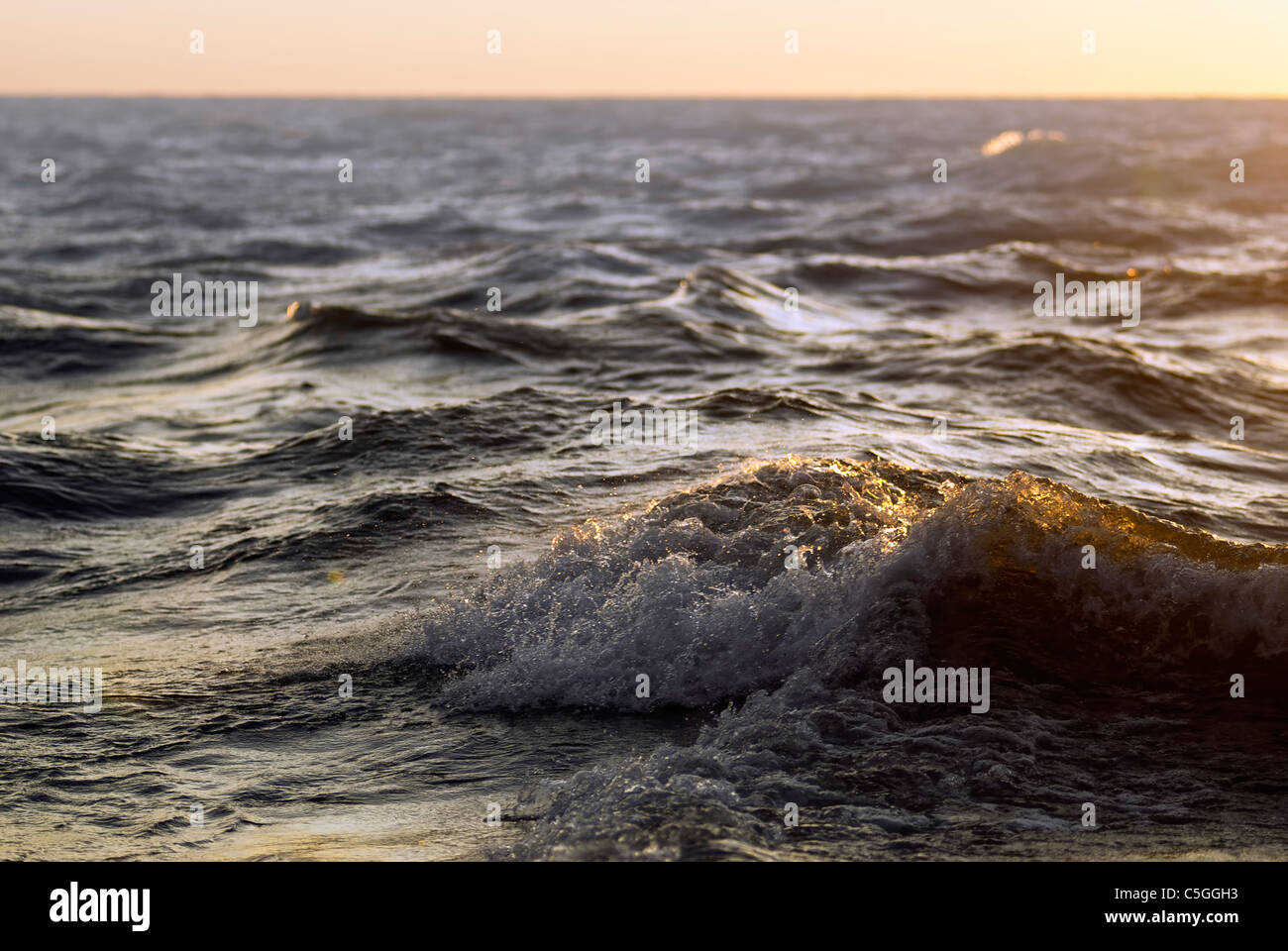 waves on Lake Erie Stock Photo - Alamy