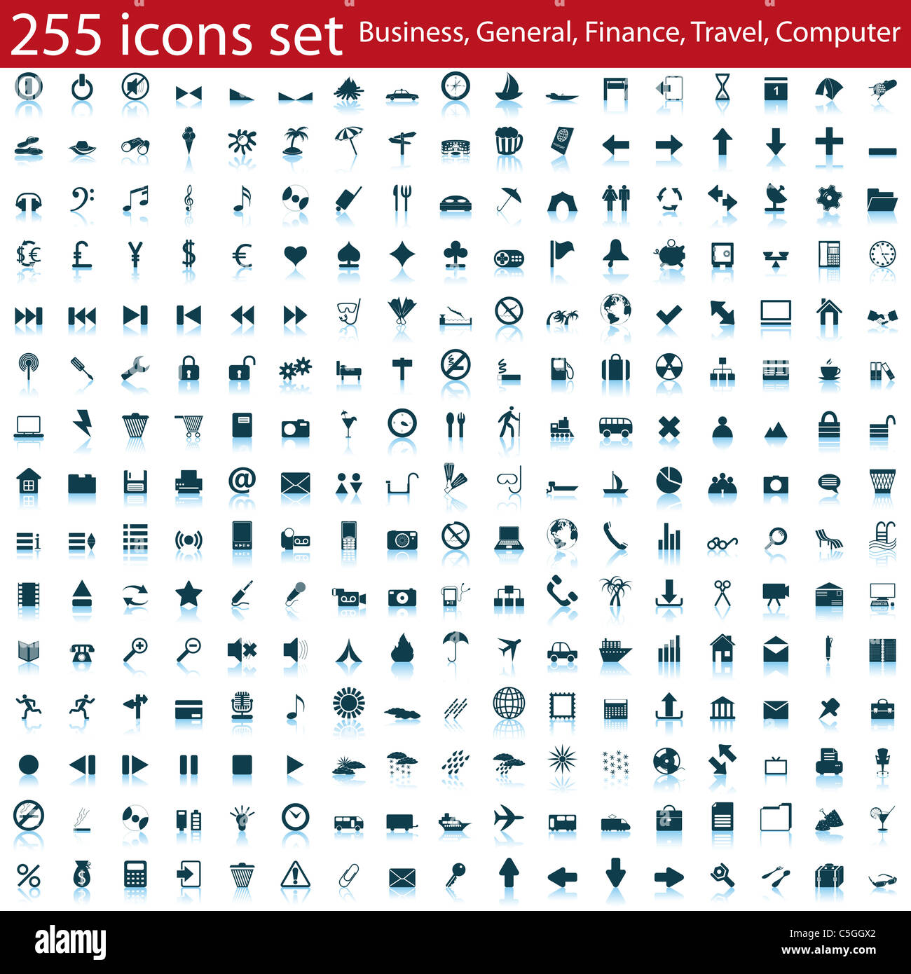 Biggest collection of different vector icons for using in web design ...