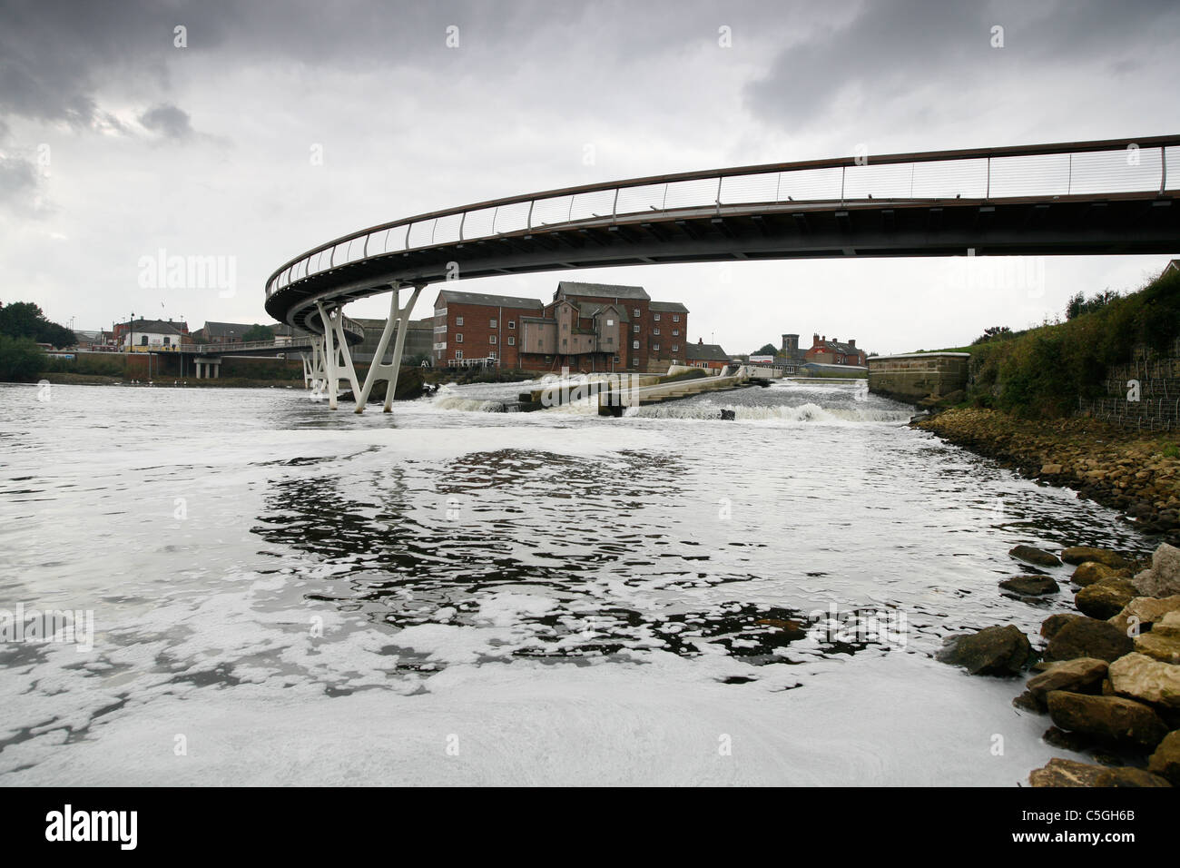 Millenium Bridge , Castleford , UK Stock Photo - Alamy