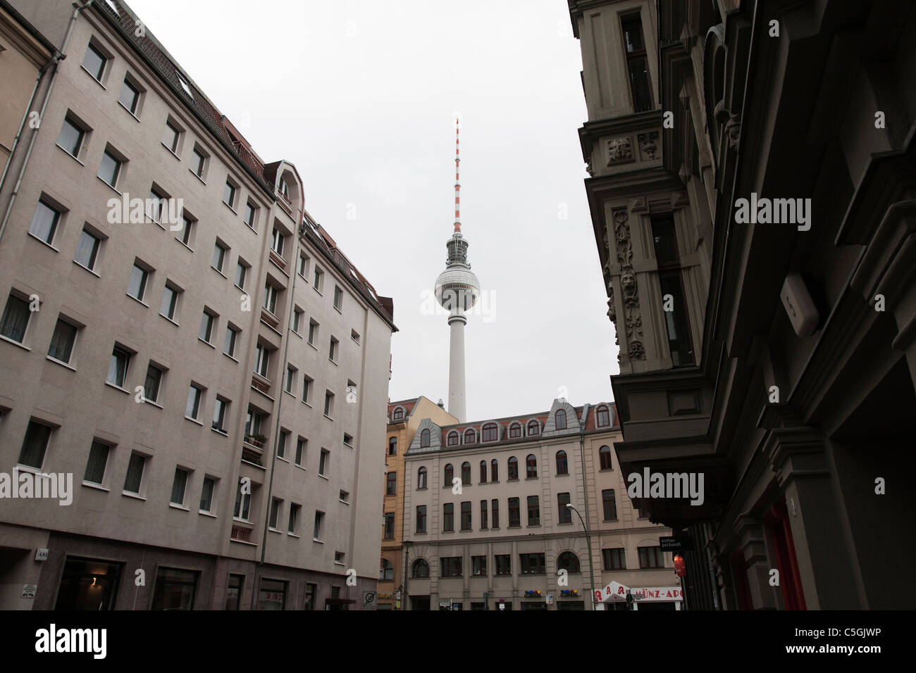 TV tower view from the center of Berlin Stock Photo - Alamy