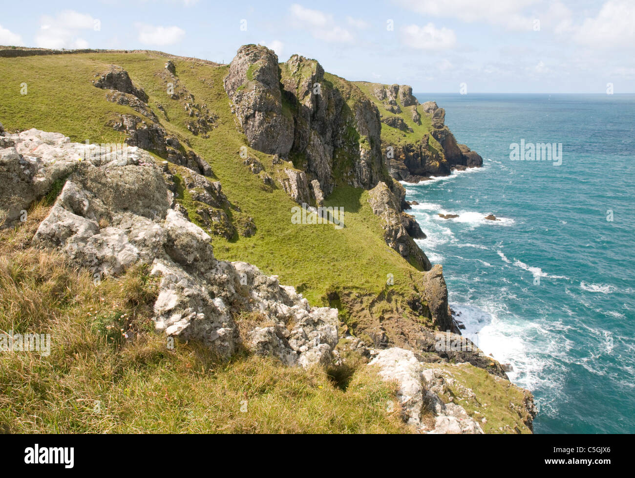 Impressive stretch of Cornwall's Atlantic coastline, approaching ...