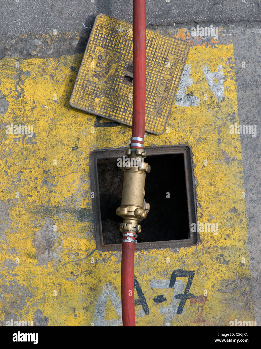 Large pipe coupling Stock Photo - Alamy