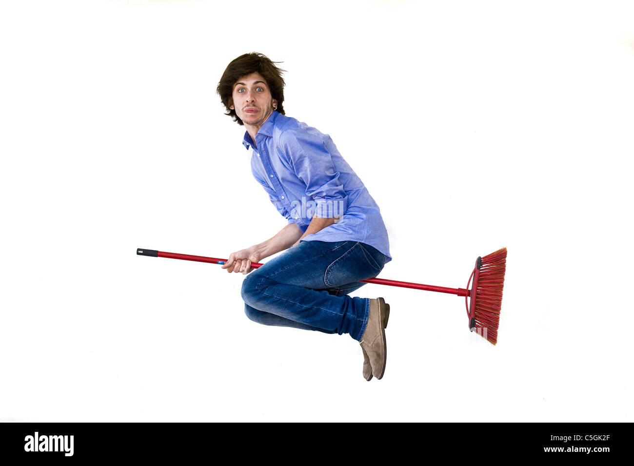 Broomstick man hi-res stock photography and images - Alamy