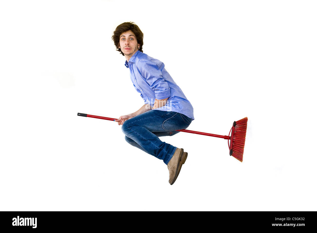 Broomstick man hi-res stock photography and images - Alamy
