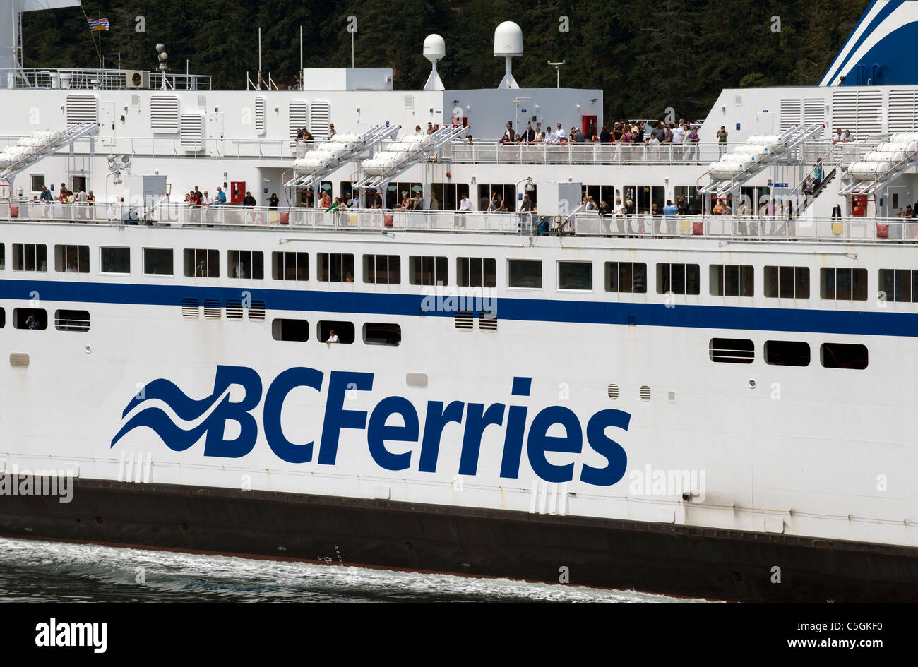 Ferry vessel with tourists Stock Photo - Alamy