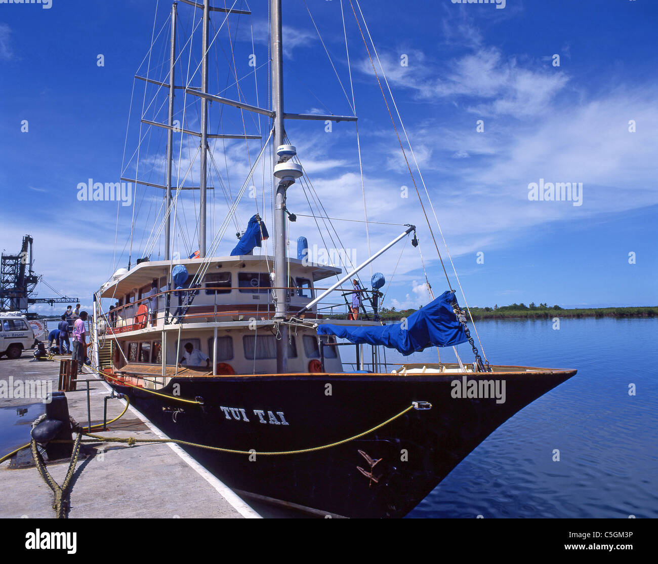 Excursion boat to Beachcomber Island Resort, Port Denarau, Nandi, Viti ...