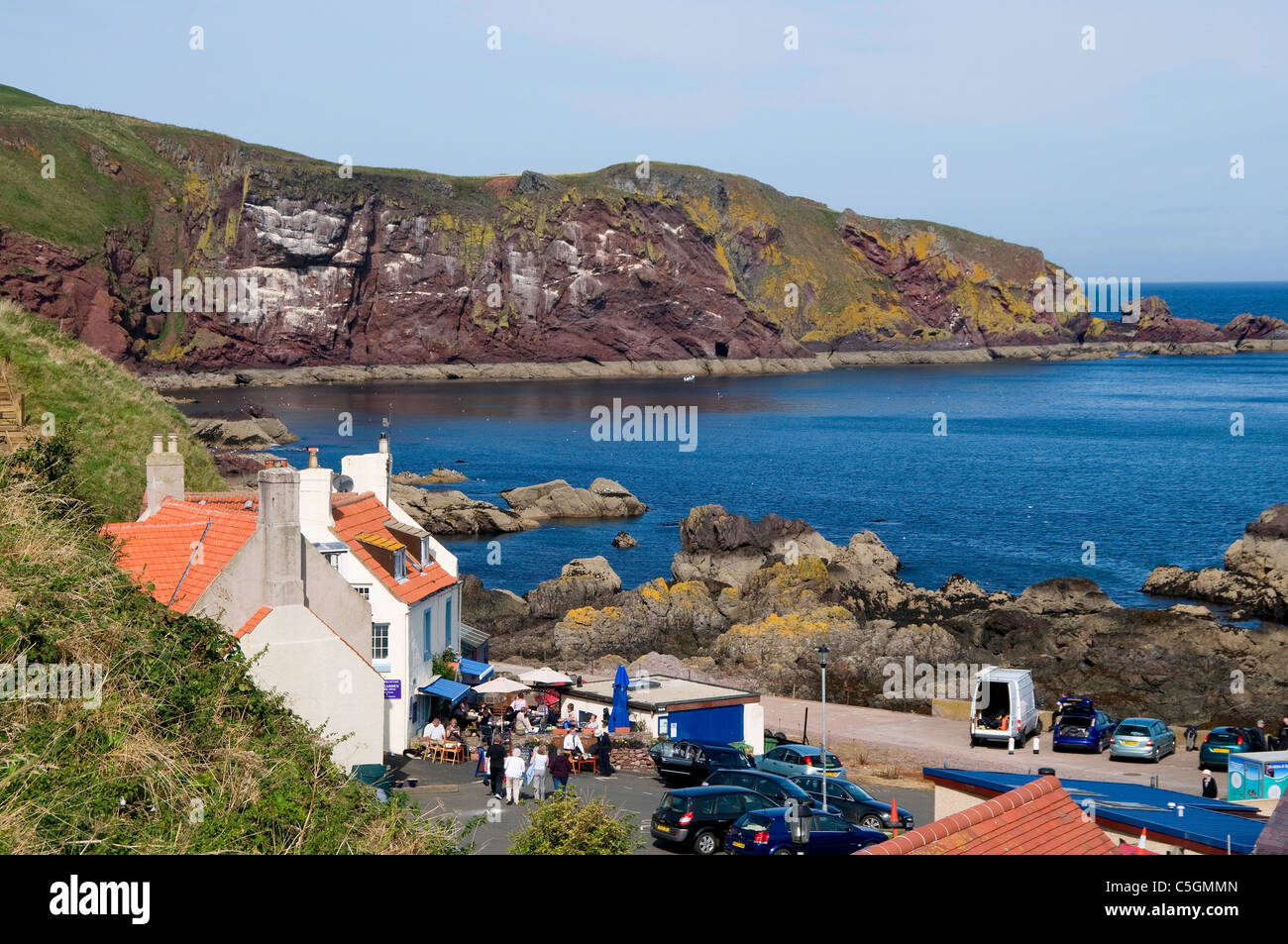 St Abbs Head village and harbour Stock Photo - Alamy