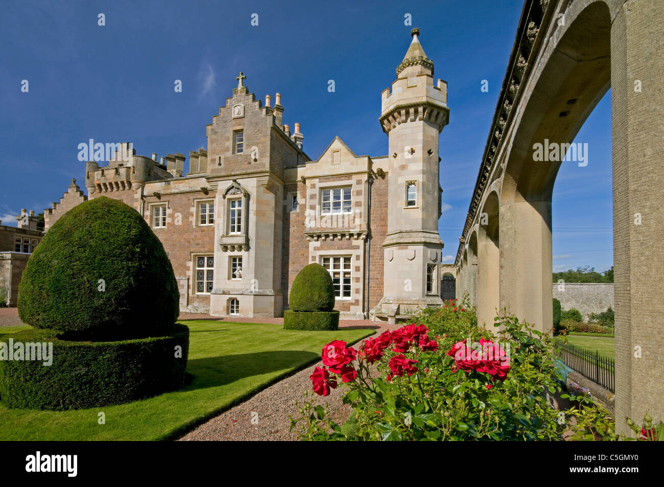 Abbotsford House from front garden Stock Photo - Alamy