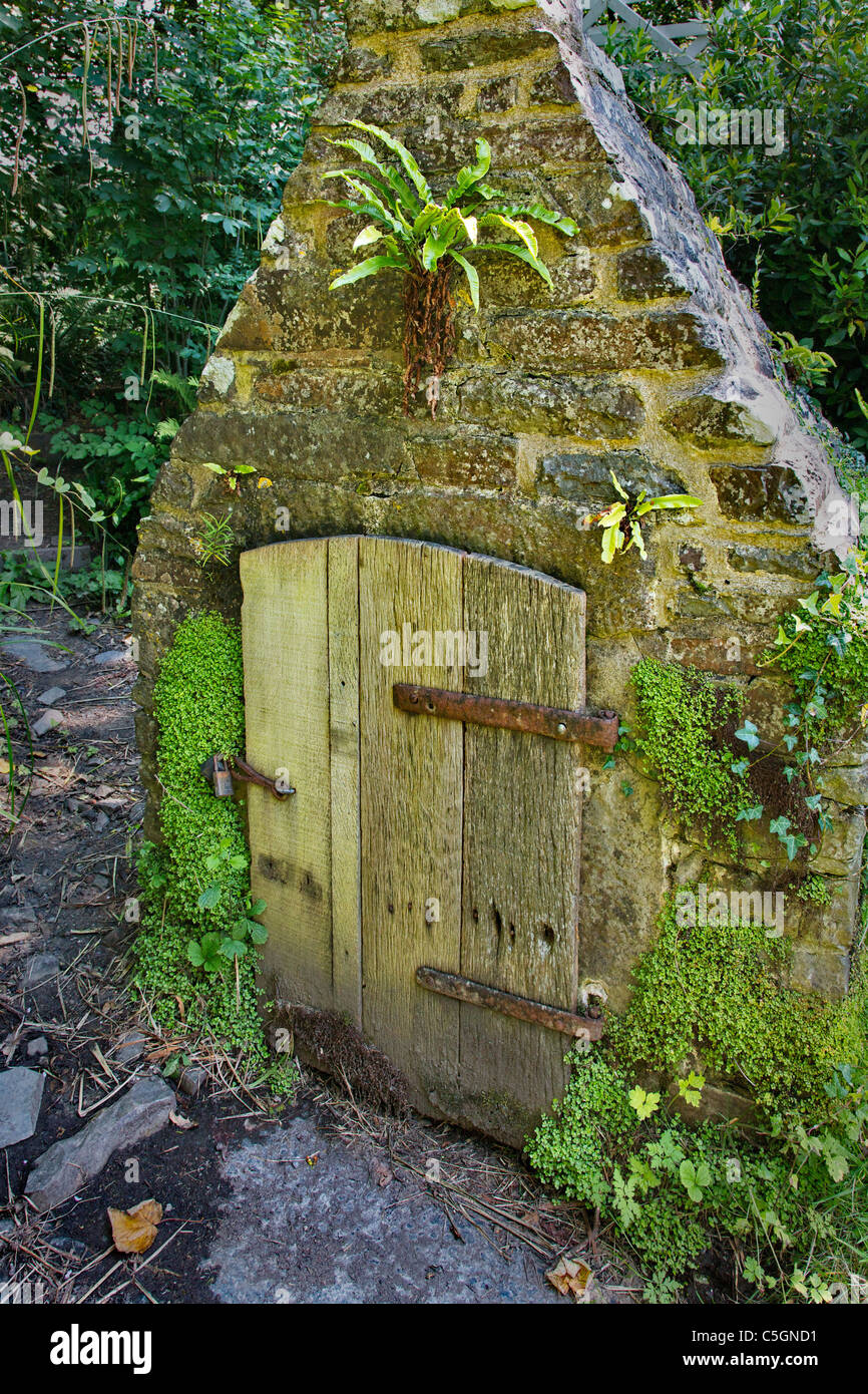 Small granite building housing St John's well Morwenstow on the north ...