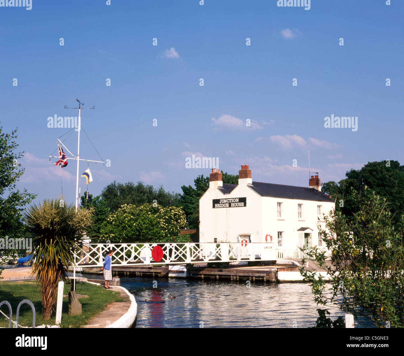 Saul Junction Sharpness Canal Gloucestershire High Resolution Stock ...