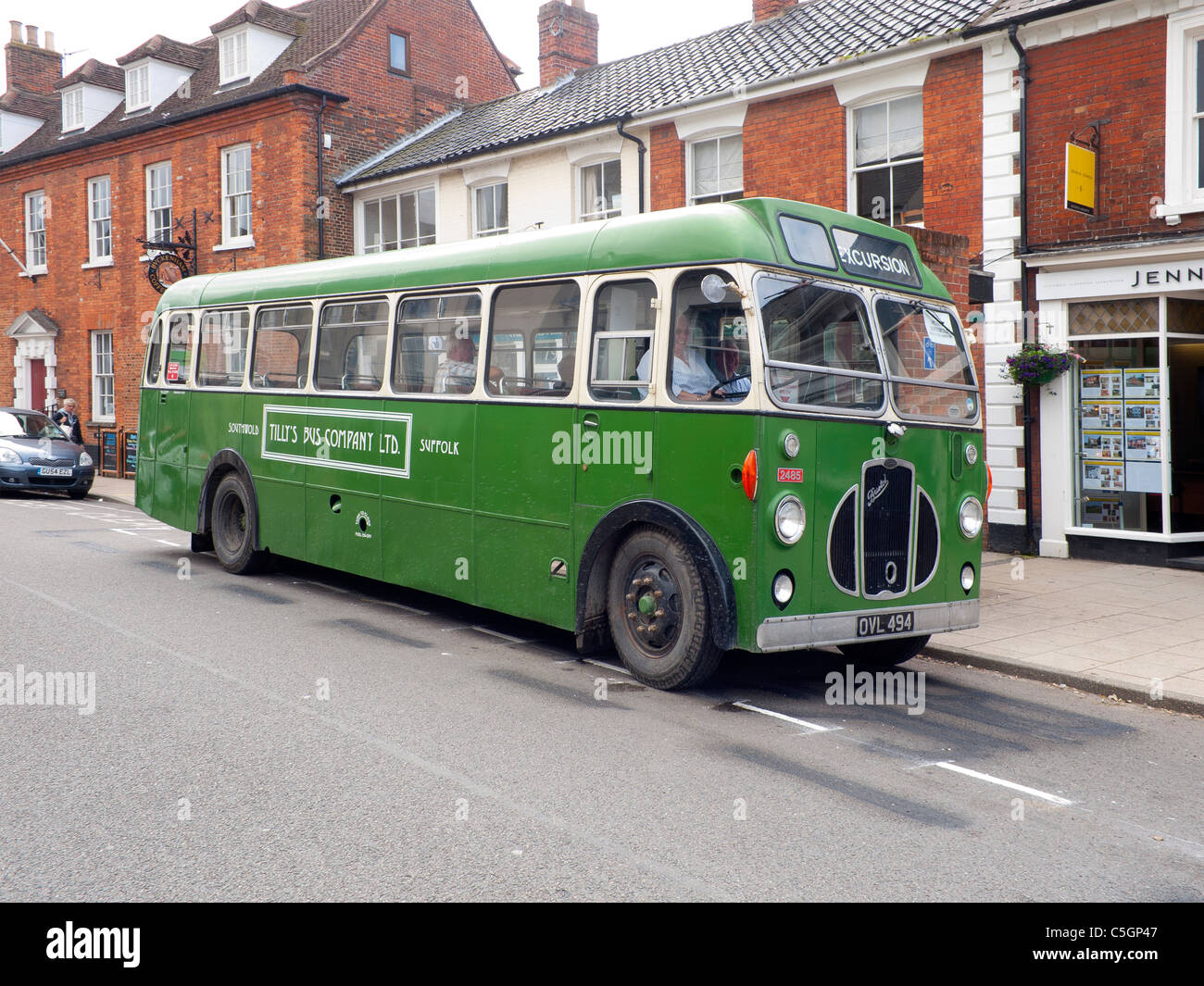 A vintage Bristol single decker bus used for excursions by Tilley's Bus ...