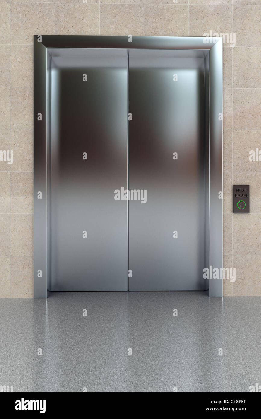 Elevator closed doors hi-res stock photography and images - Alamy