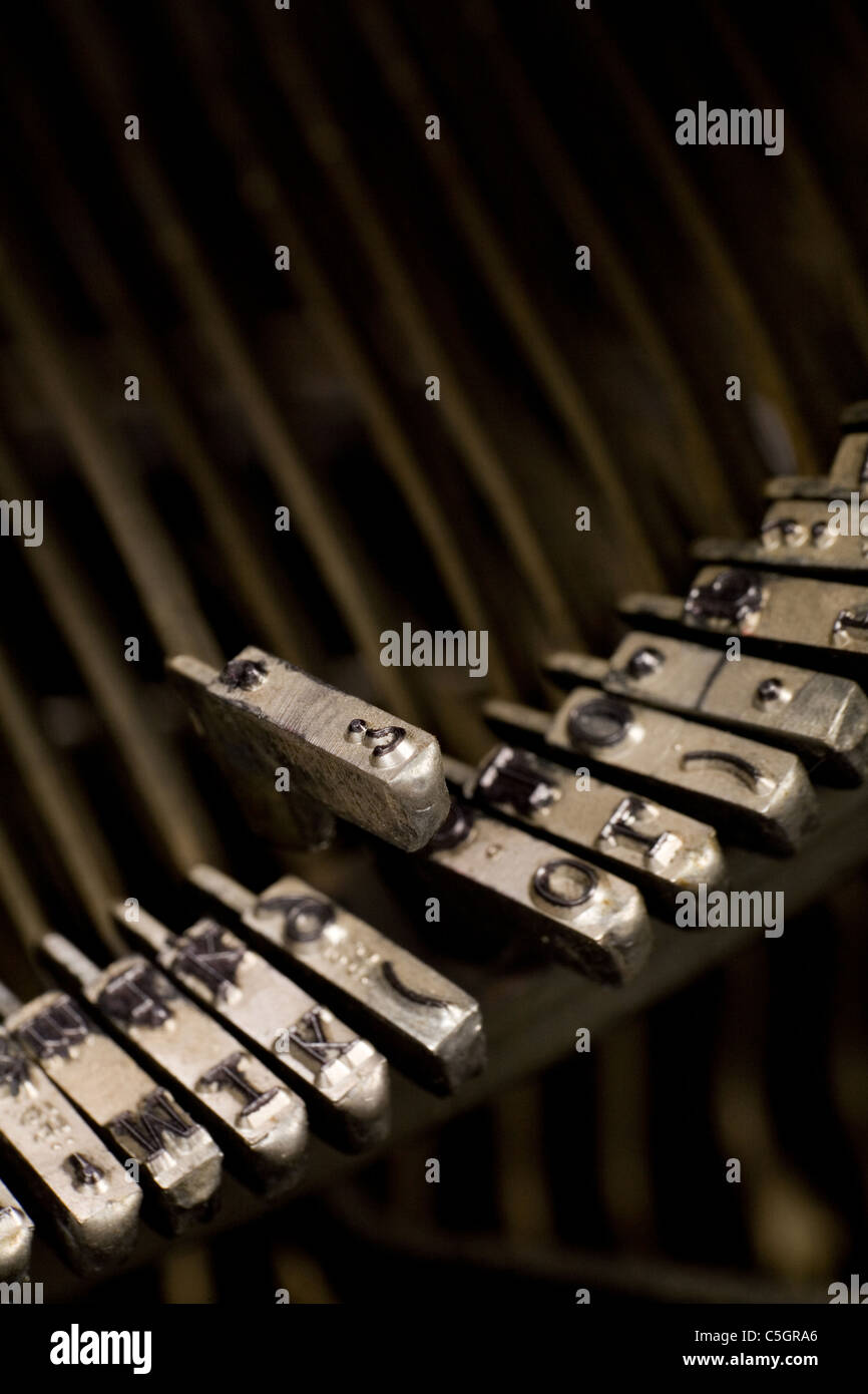 typewriter close up for background Stock Photo - Alamy
