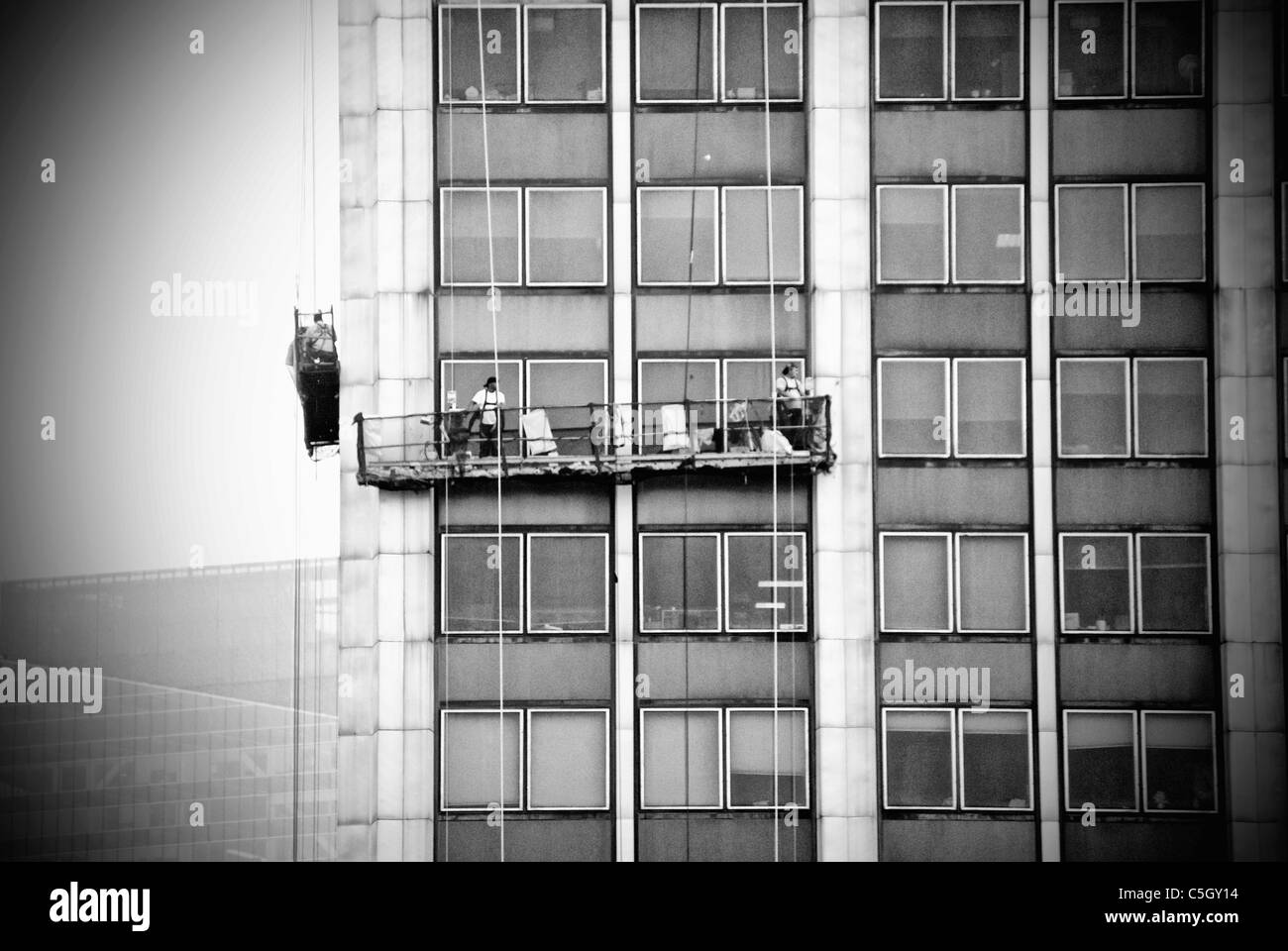 City skyline man work evening hi-res stock photography and images - Alamy