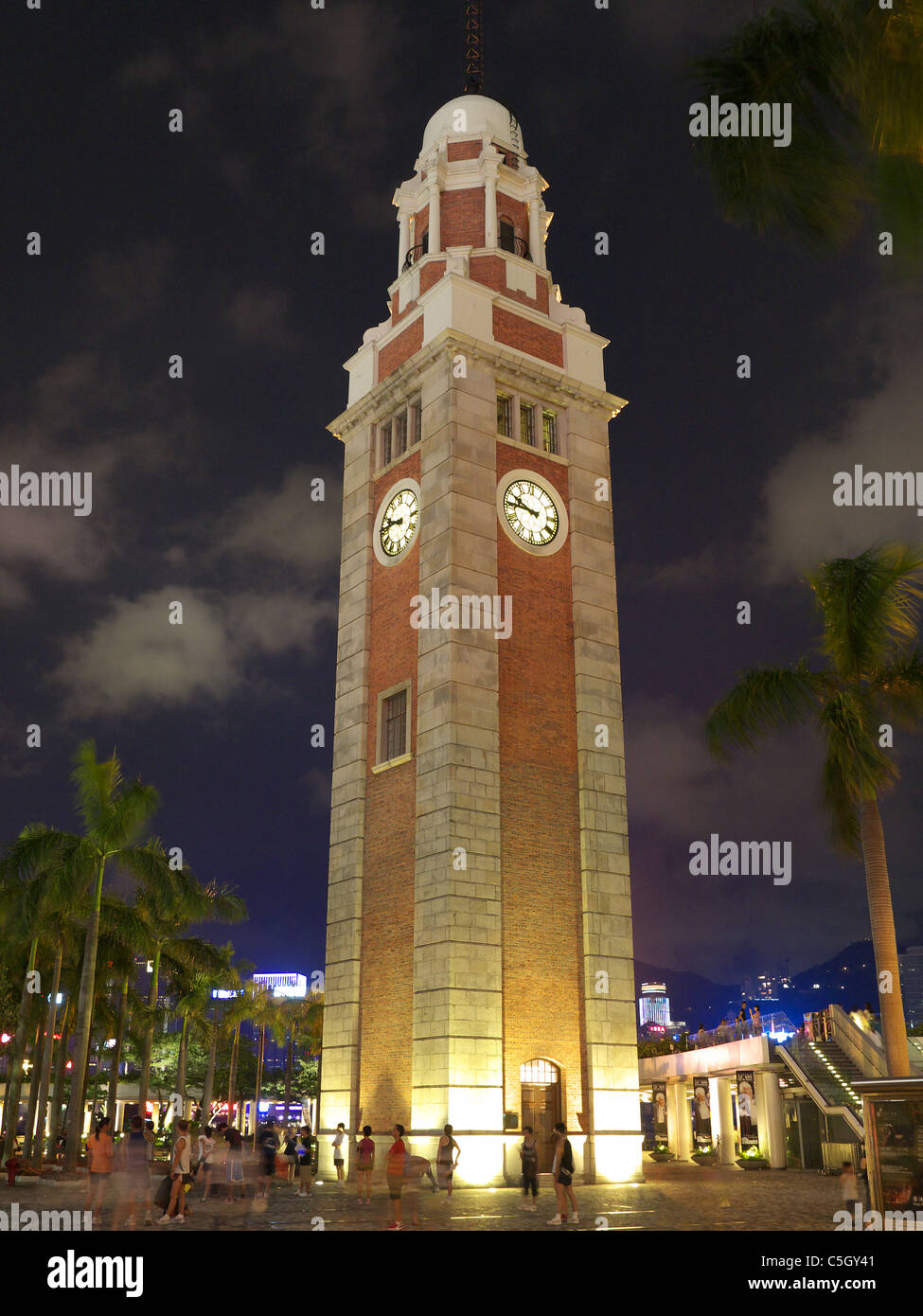 Hong kong railway clocktower hi-res stock photography and images - Alamy