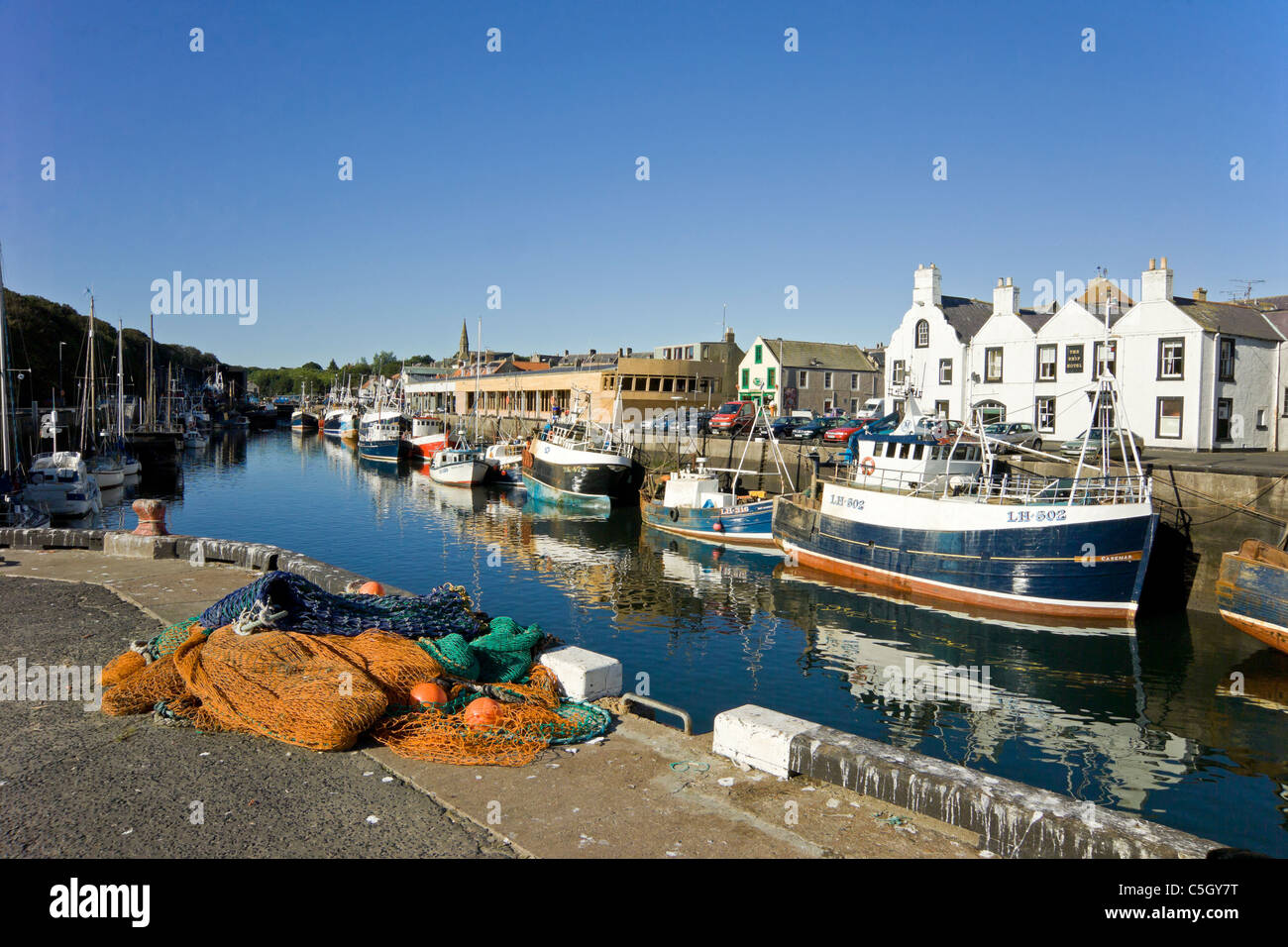 Eyemouth harbour fishing boats hi-res stock photography and images - Alamy