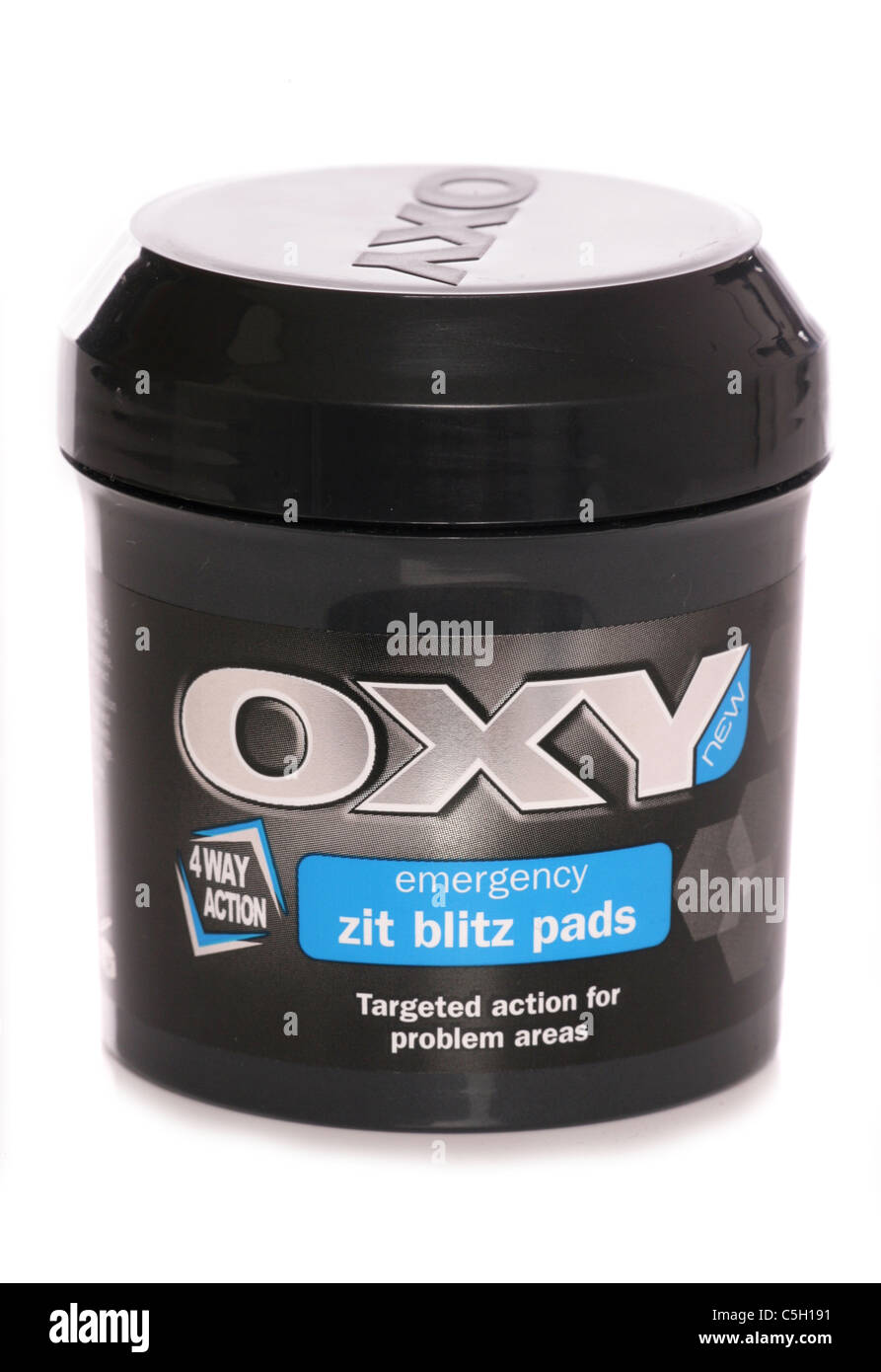 mens oxy emergency cleaning pads studio cutout Stock Photo - Alamy