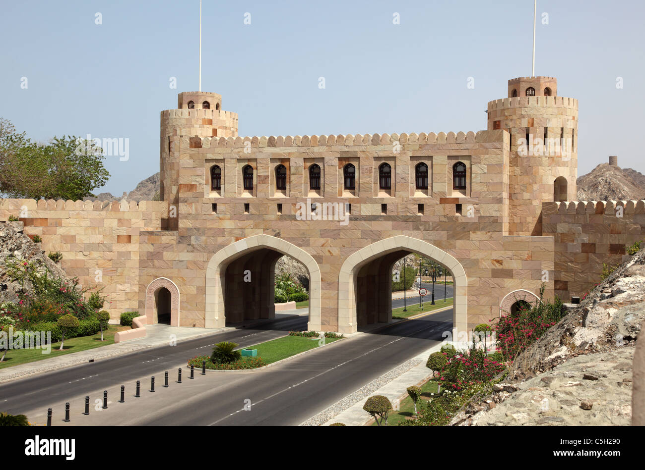 Gate to the old town of Muscat, Sultanate of Oman Stock Photo - Alamy
