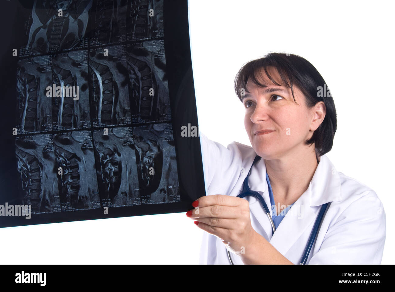 Doctor reviewing x rays hi-res stock photography and images - Alamy