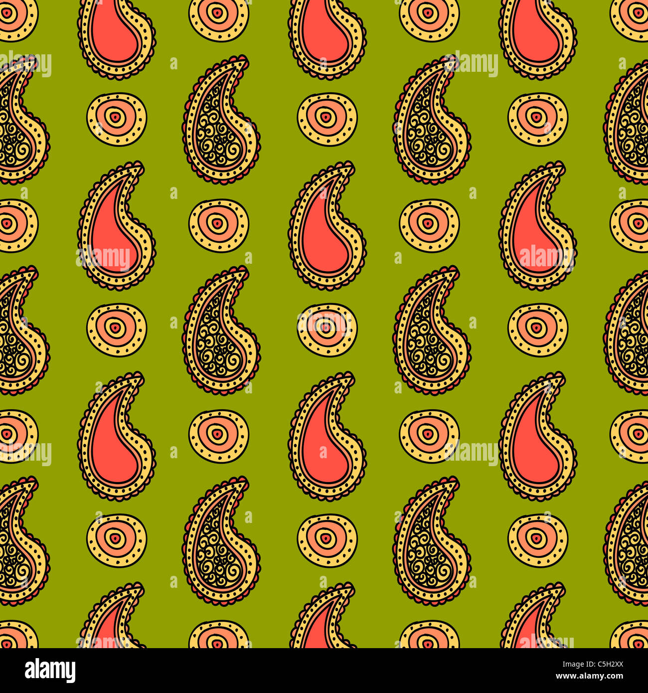 Red paisley wallpaper hi-res stock photography and images - Alamy