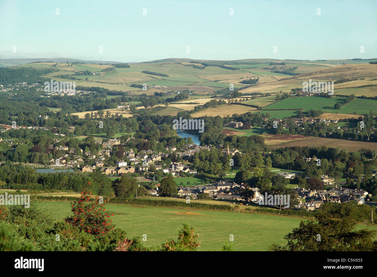 Melrose town scottish borders hi-res stock photography and images - Alamy