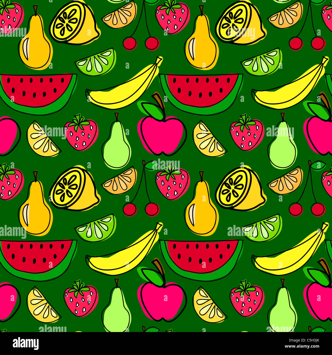 Fruit background - seamless Stock Photo - Alamy