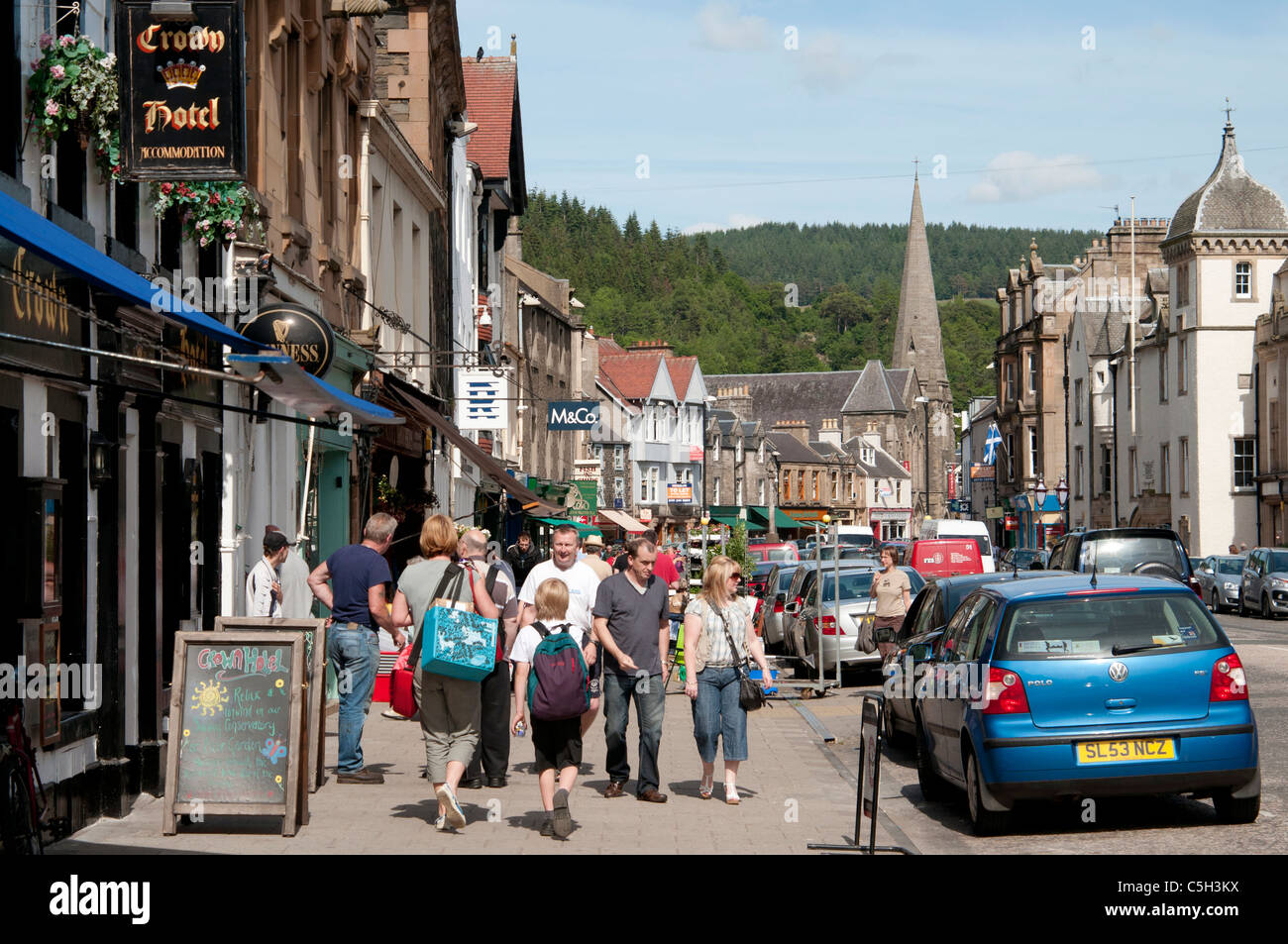 Peebles High Street Stock Photo - Alamy