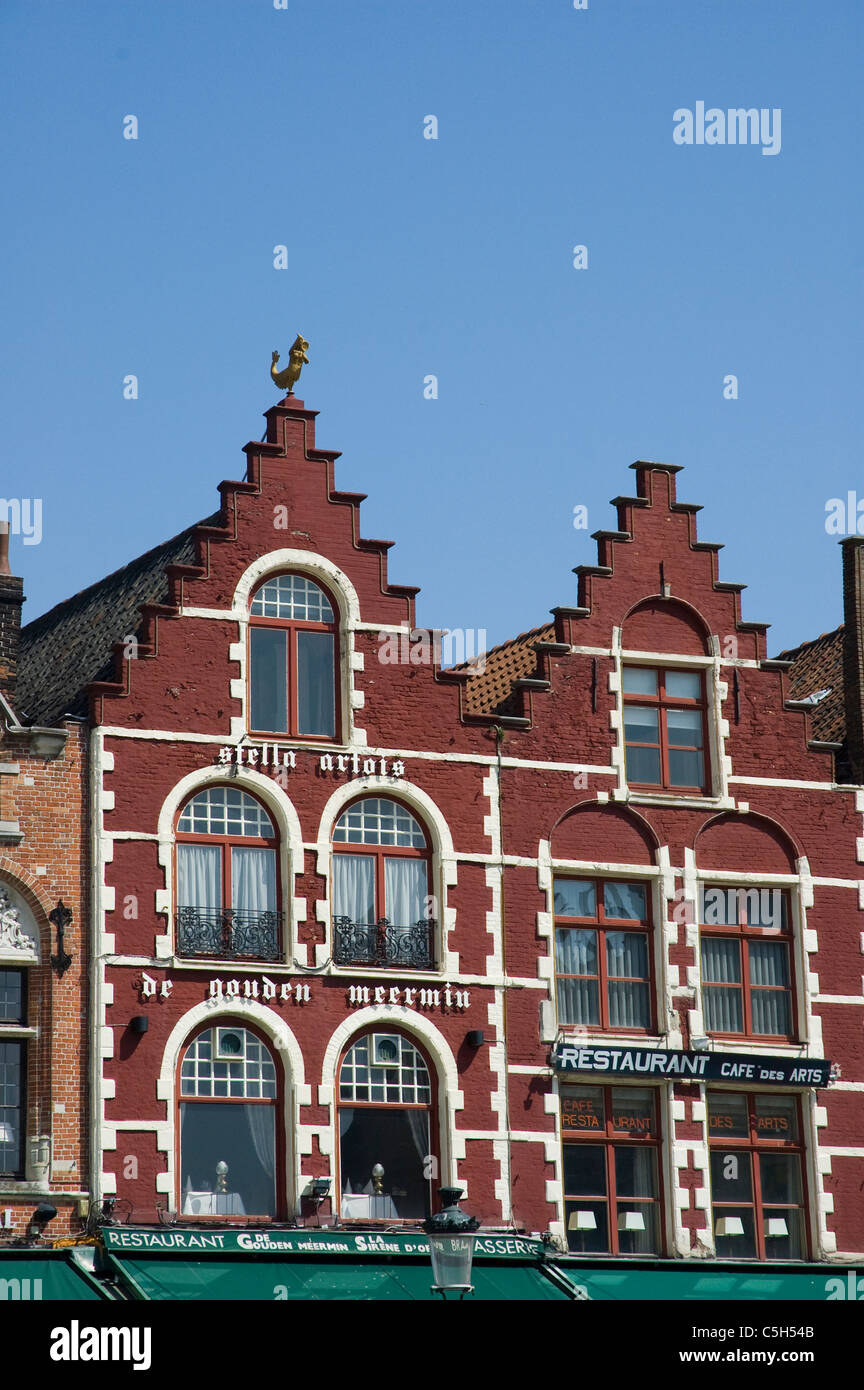 Bruges red rooftops hi-res stock photography and images - Alamy