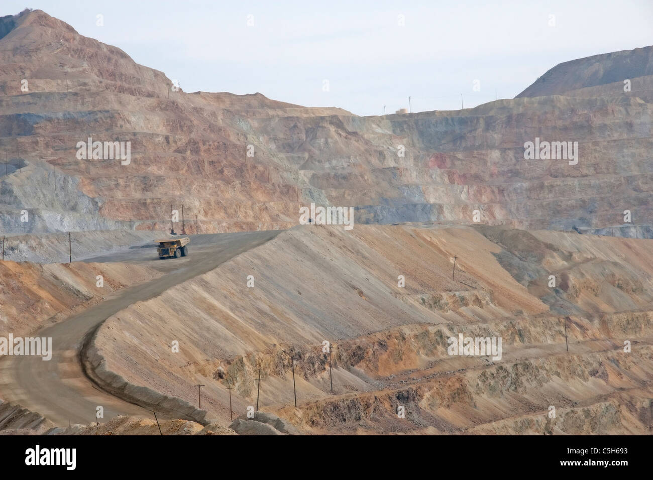 The Bingham Canyon Mine, or Kennecott Copper Mine, in Salt Lake City ...