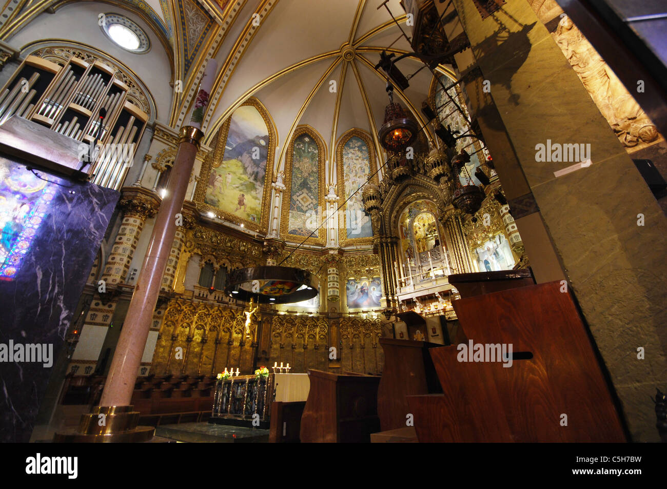 Montserrat monastery near Barcelona Spain Stock Photo - Alamy
