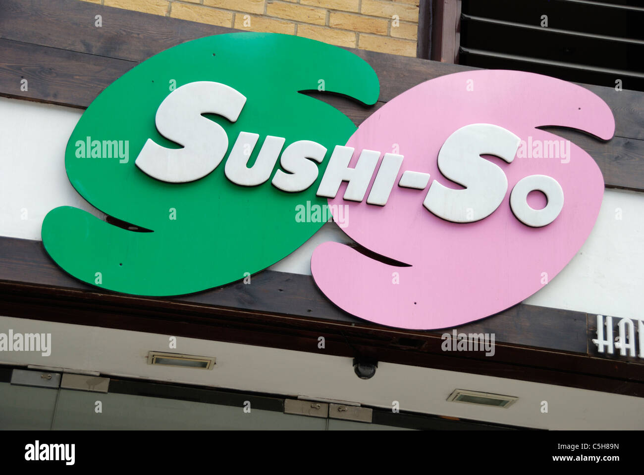 Sushi-So sushi bar, London, England Stock Photo - Alamy