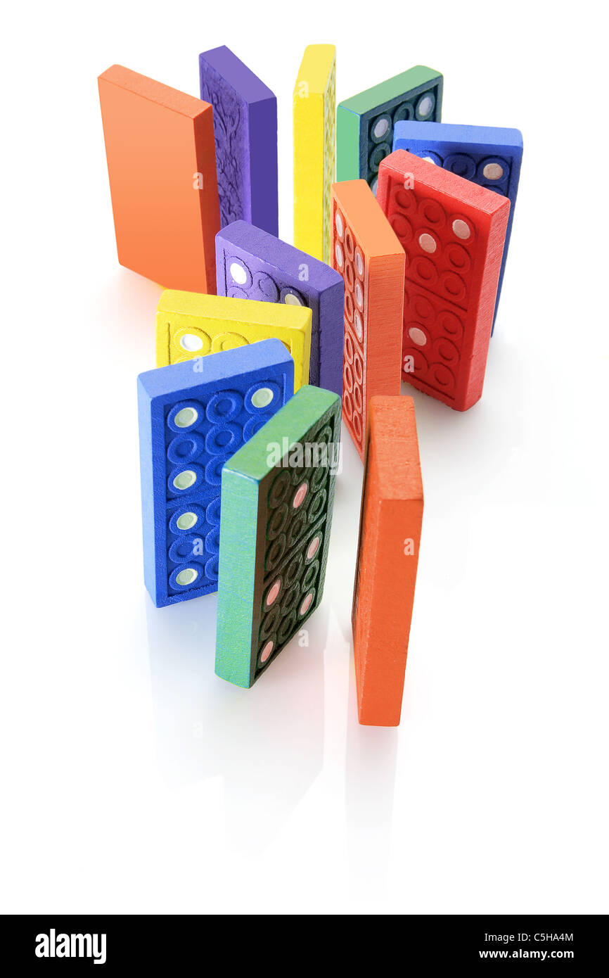 Domino effect cutout hi-res stock photography and images - Alamy