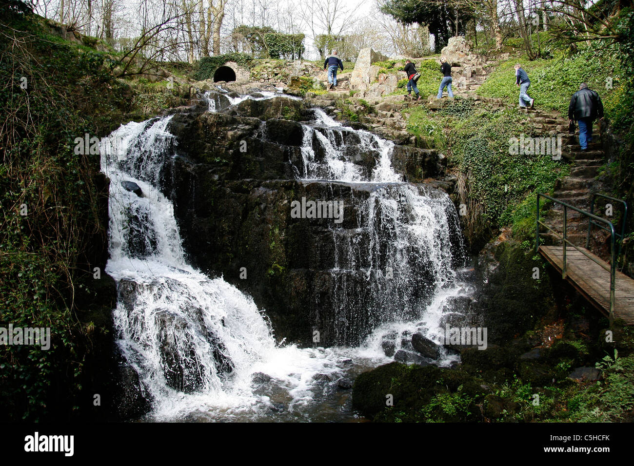 Waterfall : "La Petite Cascade", small waterfall of Mortain, Normandy ...