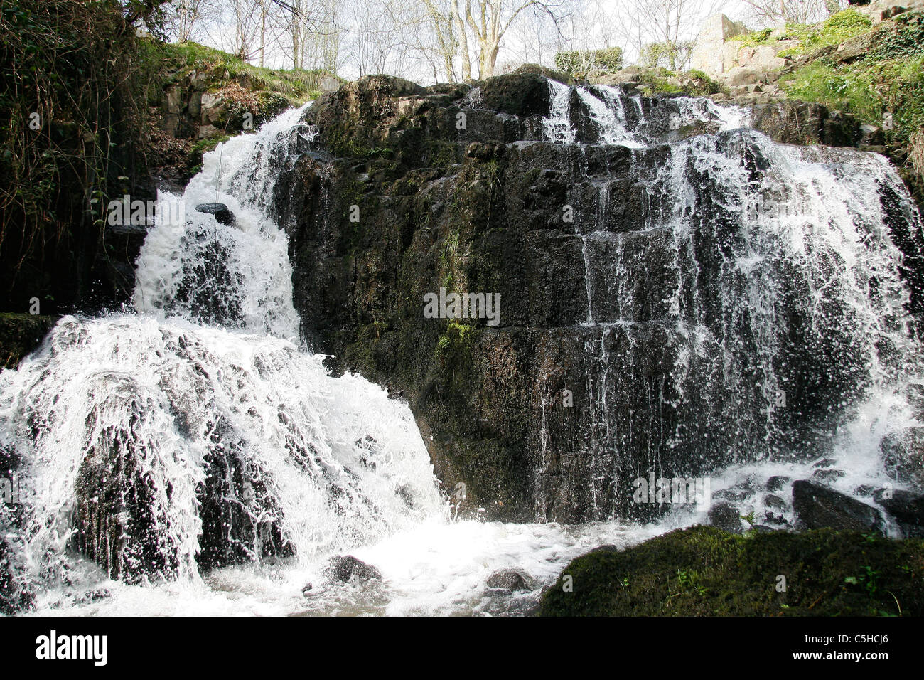 Waterfall : "La Petite Cascade", small waterfall of Mortain, Normandy ...
