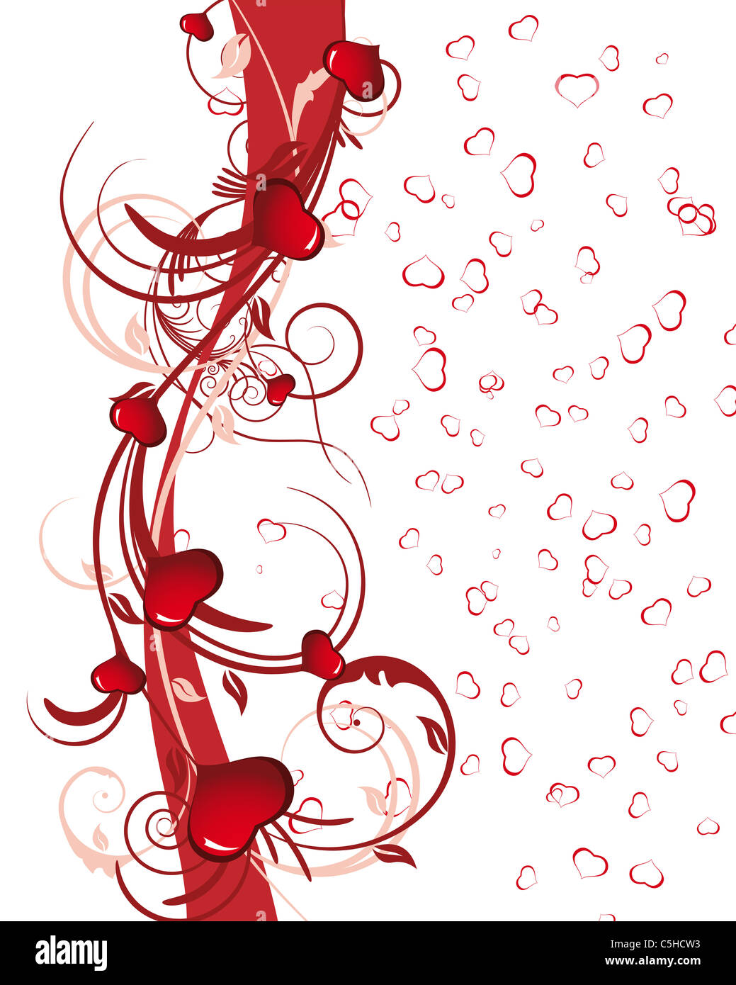 Abstract Valentine days background for design use. Vector illustration ...