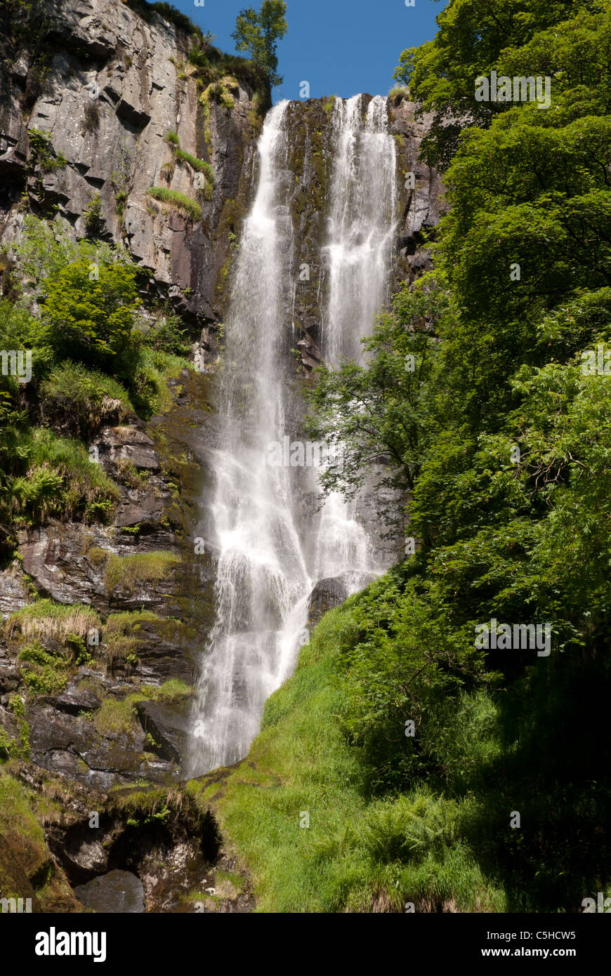 Llanrhaeadr waterfall hi-res stock photography and images - Alamy
