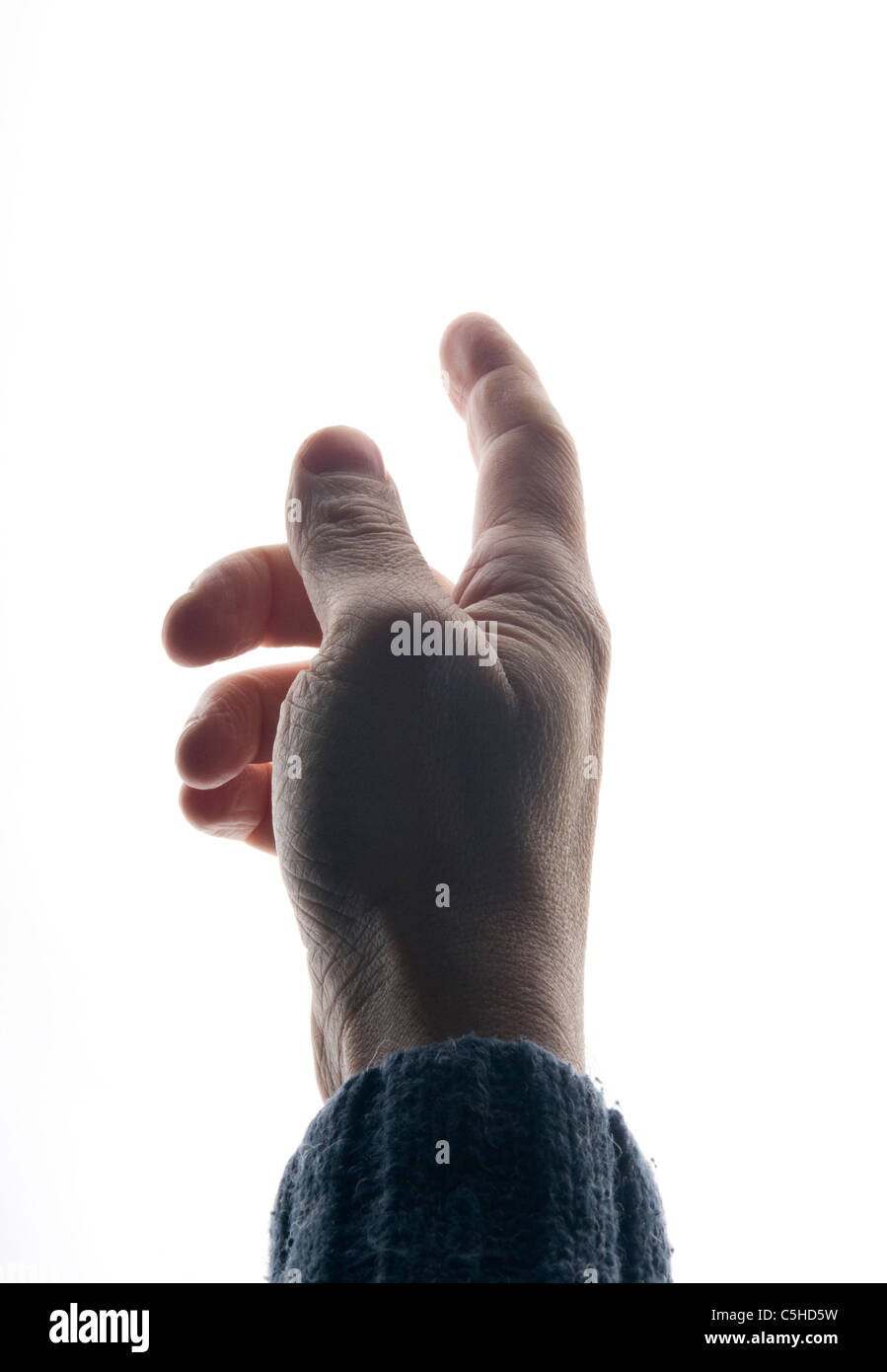 male hand with finger pointing Stock Photo - Alamy