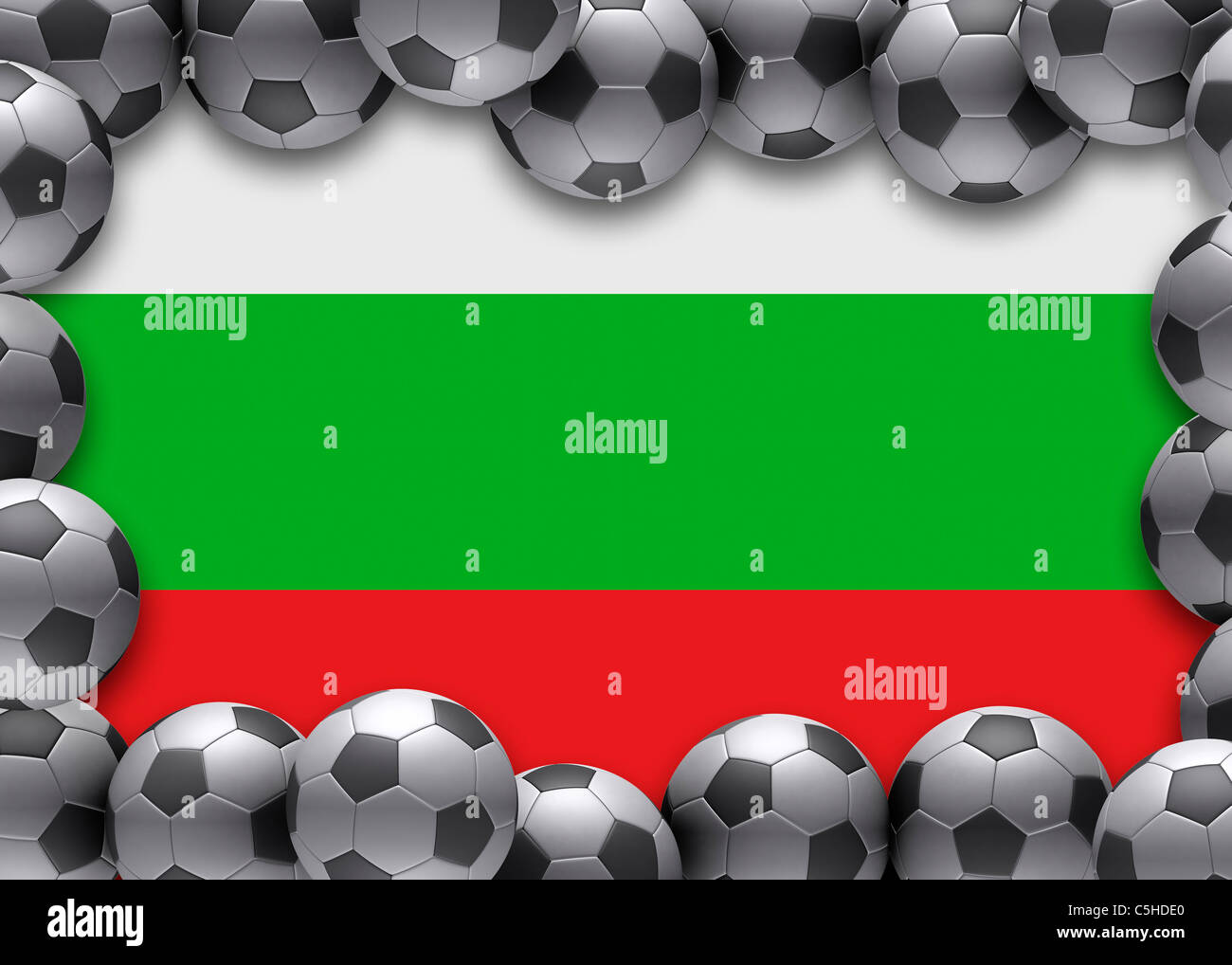 Flag of Bulgaria football soccer Stock Photo - Alamy