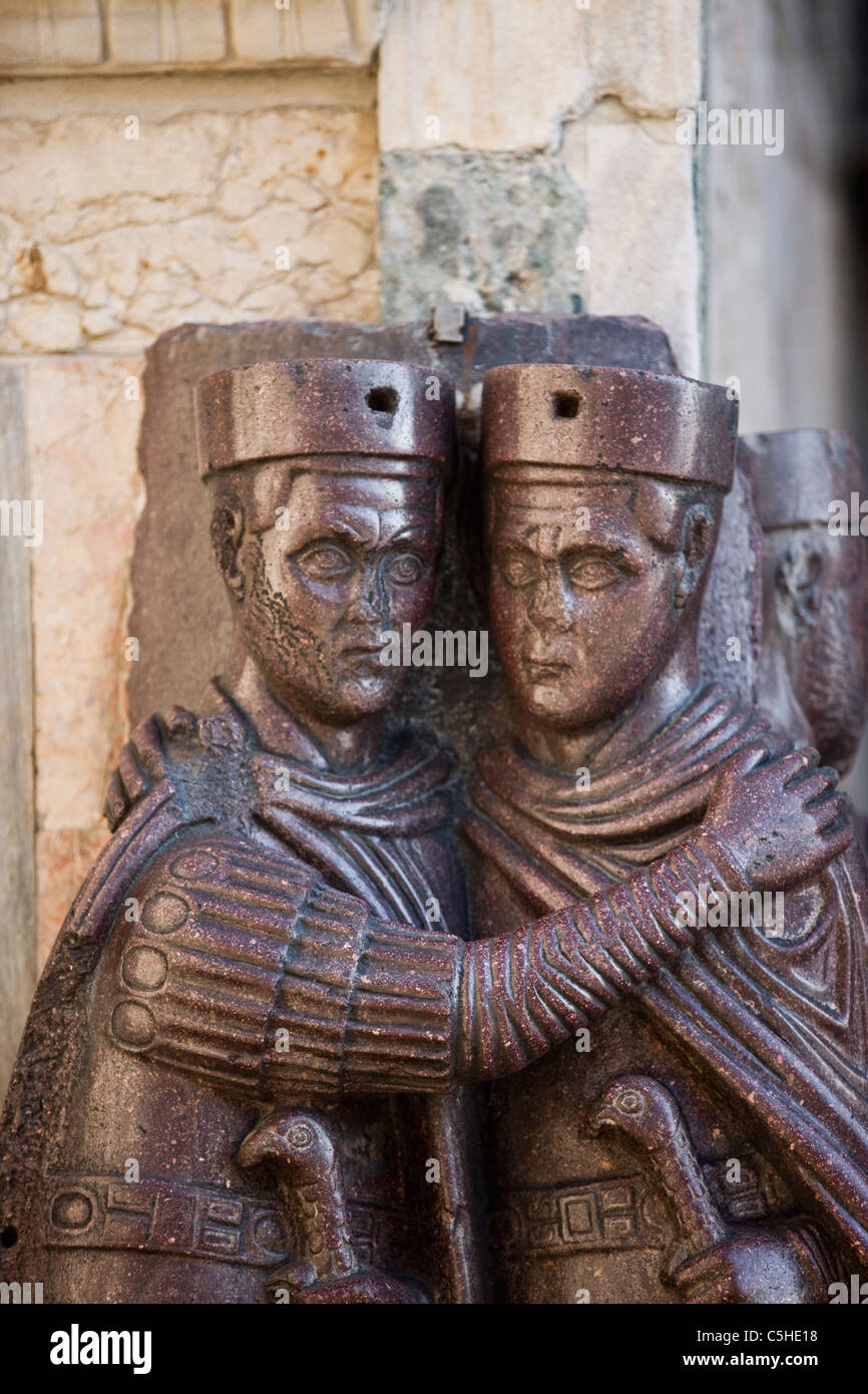 The statue of the Tetrarchs, St Mark's Basilica, Venice, Italy Stock ...