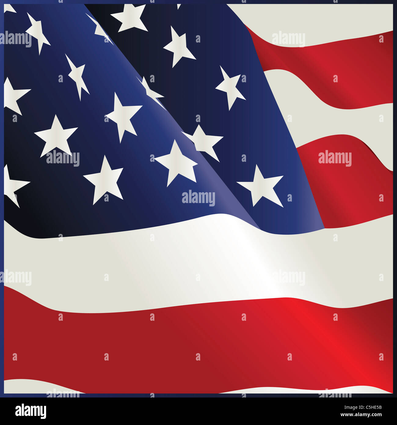 Waving American Flag Bandana Design Stock Photo - Alamy