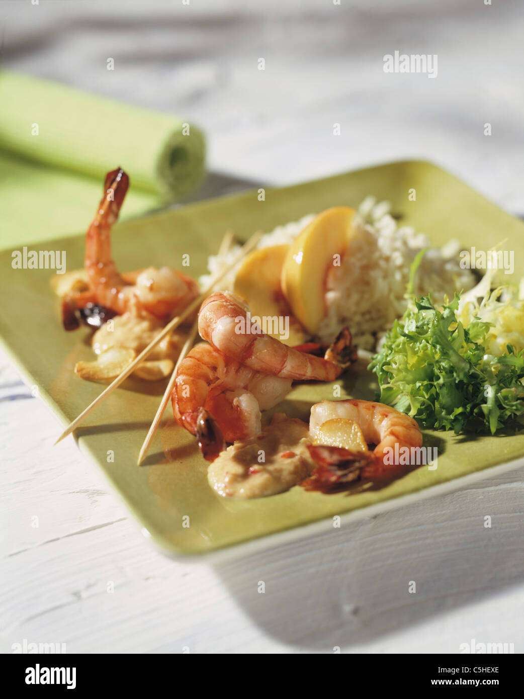 Saté - prawns Stock Photo - Alamy