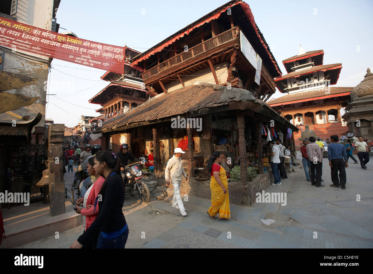 Street scene, Durbar Square, Kathmandu, Nepal, Asia Stock Photo - Alamy