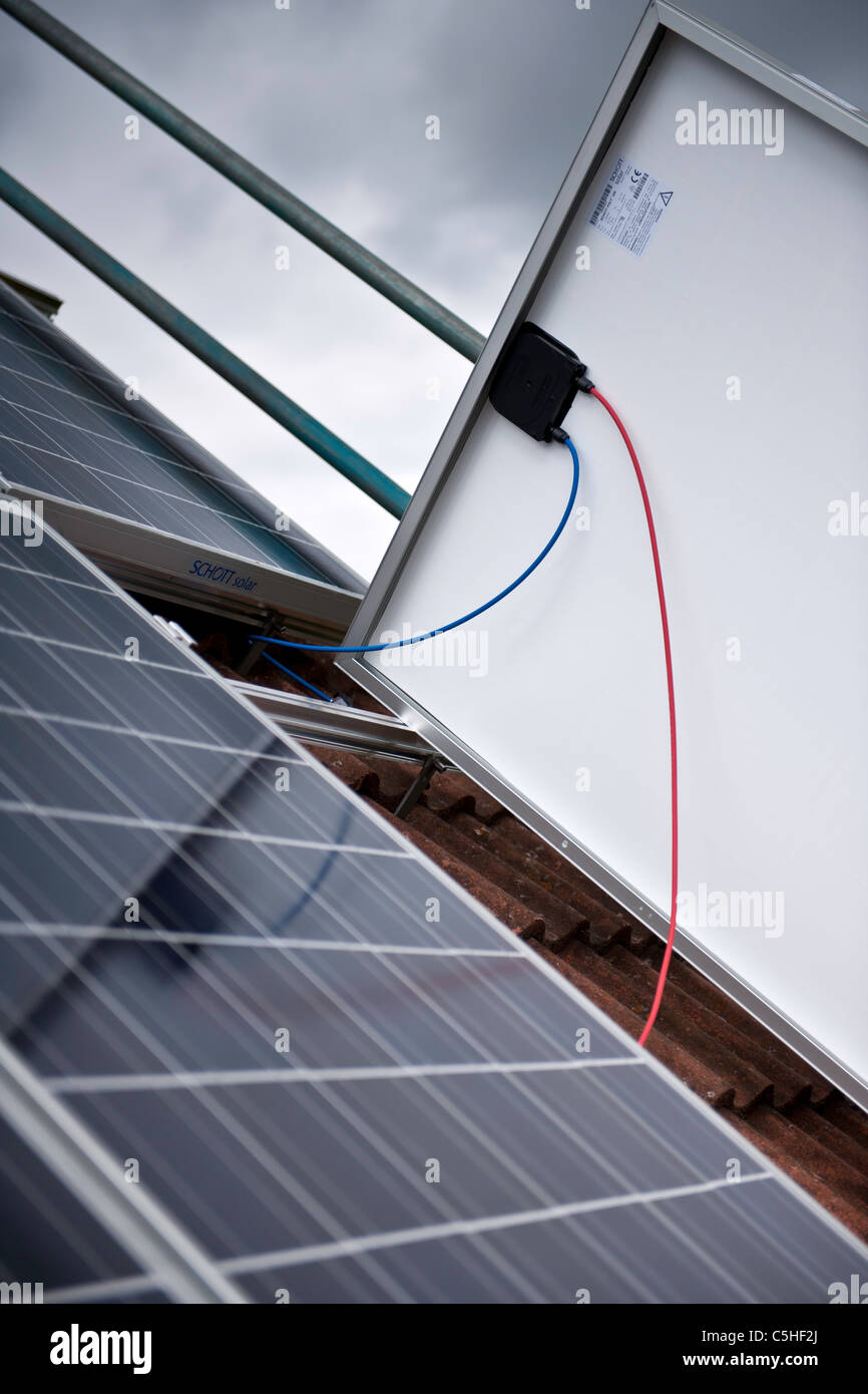 UK Solar Installation Stock Photo - Alamy